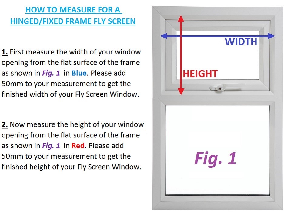 Hinged/Fixed Frame Windows - The Bugscreen Company Ltd.